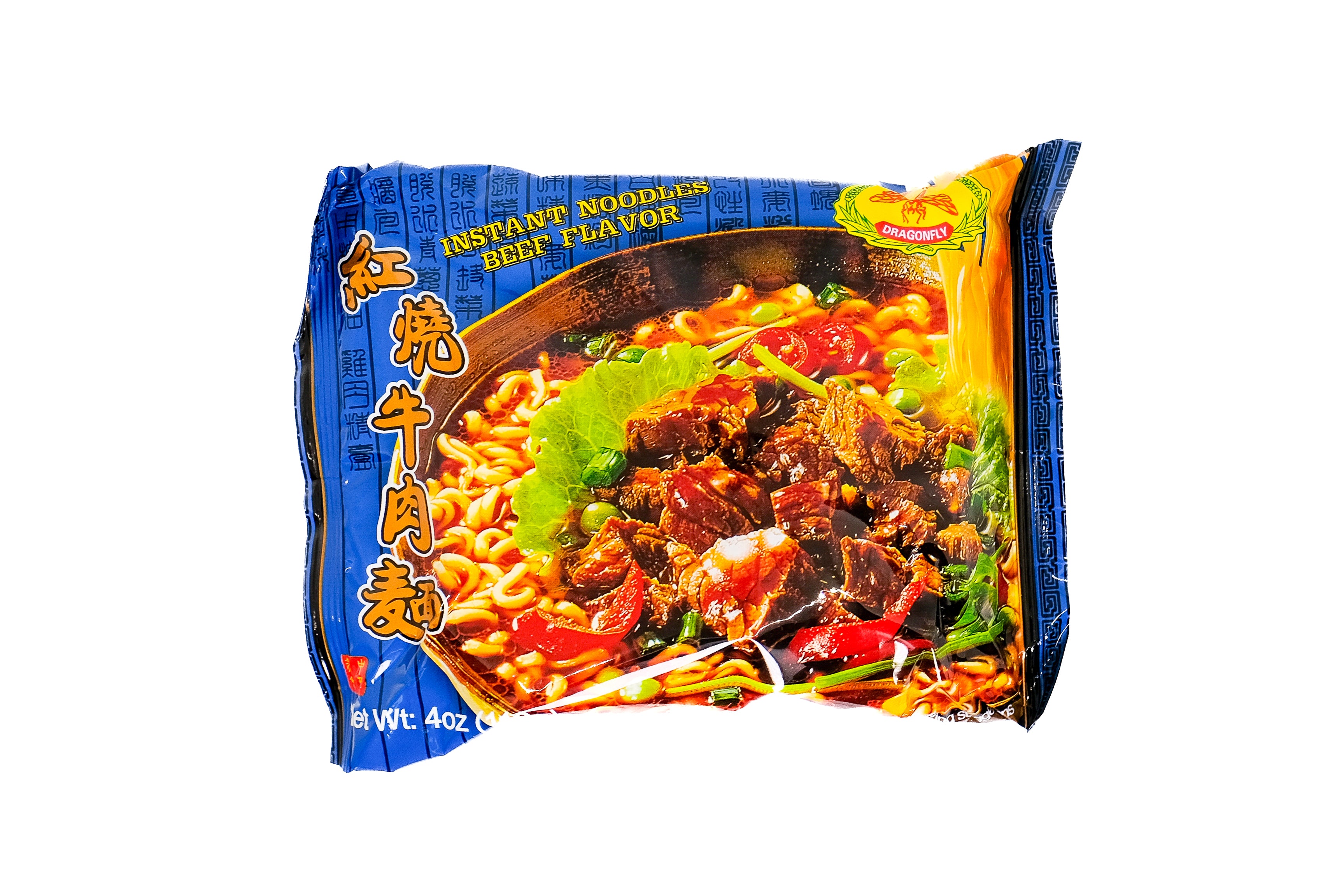 Dragonfly Beef Noodle Instant Ramen Noodle Soup Chinese Style (15 Pack ...